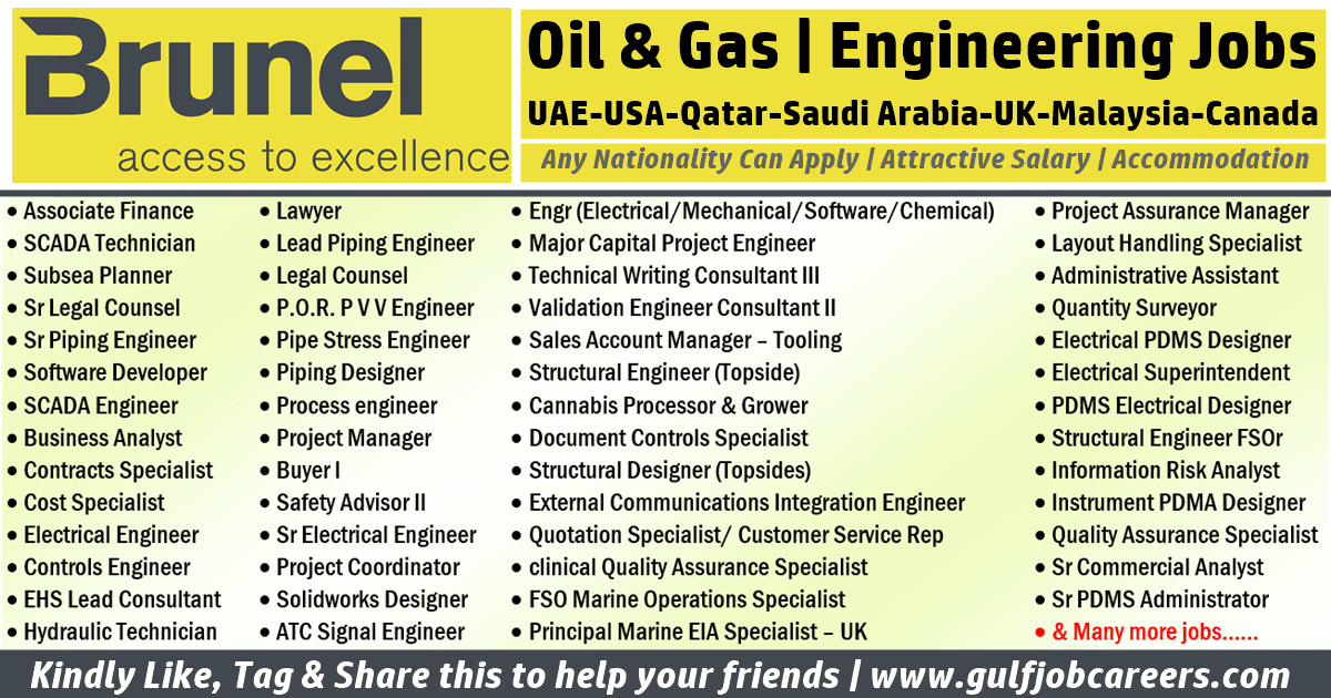 Brunel Energy Jobs | Oil and Gas Careers Worldwide