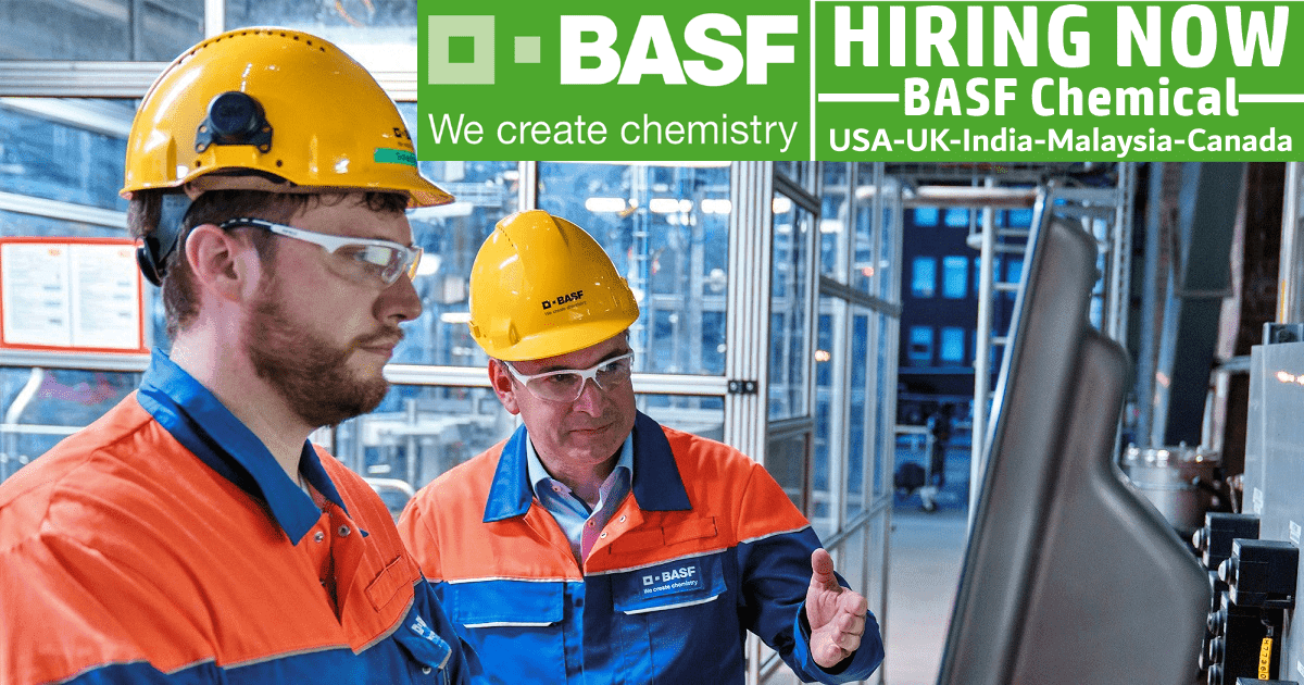 BASF Chemical Company Jobs 2022 | USA-India-Malaysia-Canada