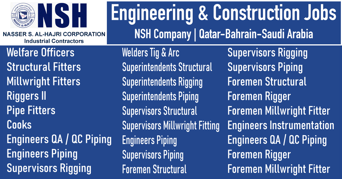 NSH Job Vacancy | Nasser S. Al–Hajri Corporation 2025