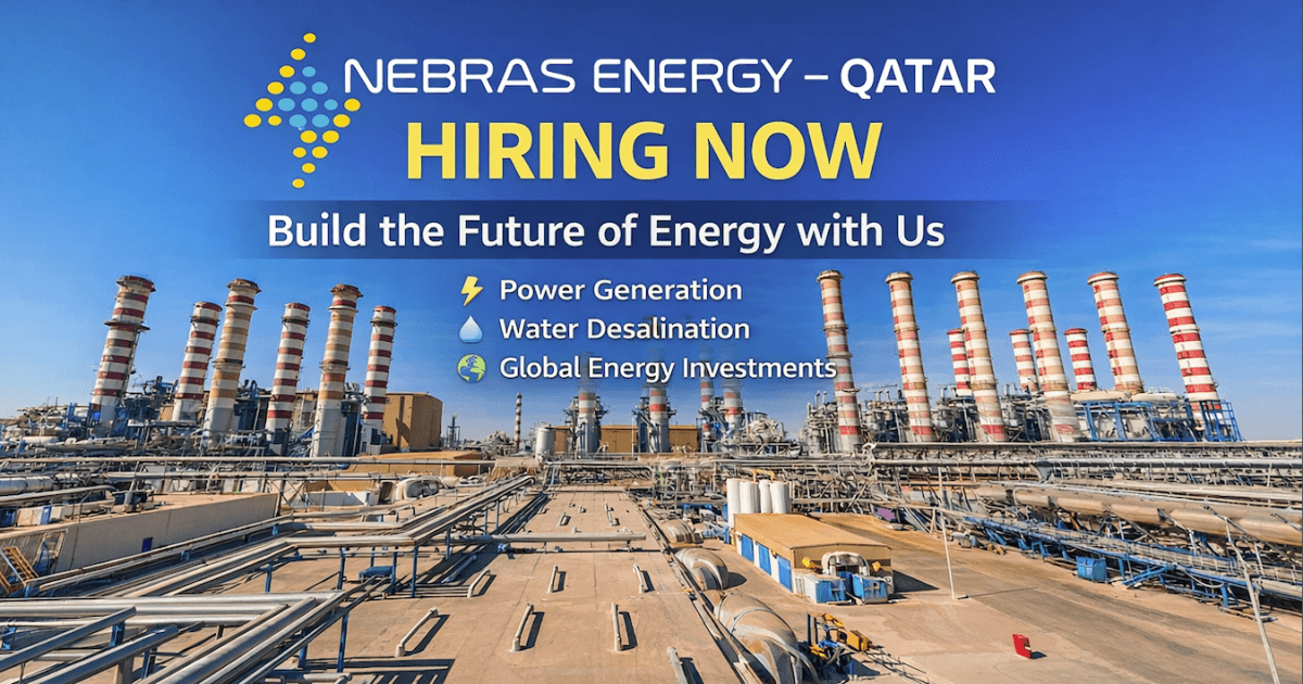 Nebras Energy Qatar Jobs 2026